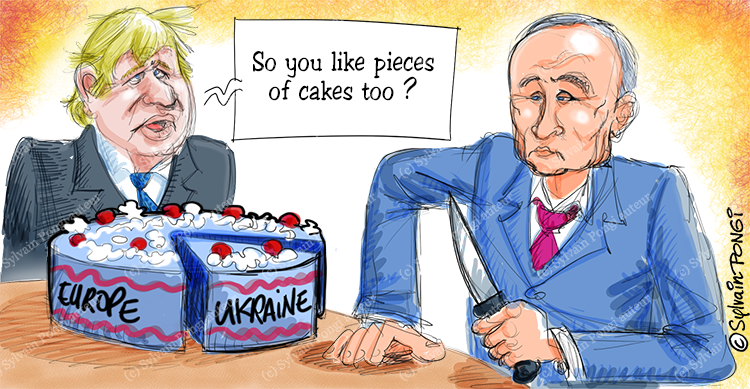 Boris Johnson's piece of cake | Sylvain Pongi
